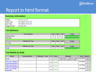 Robot framework | PPT