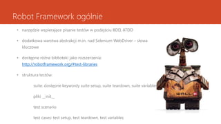 Olga Żądło - Robot Framework | PPT