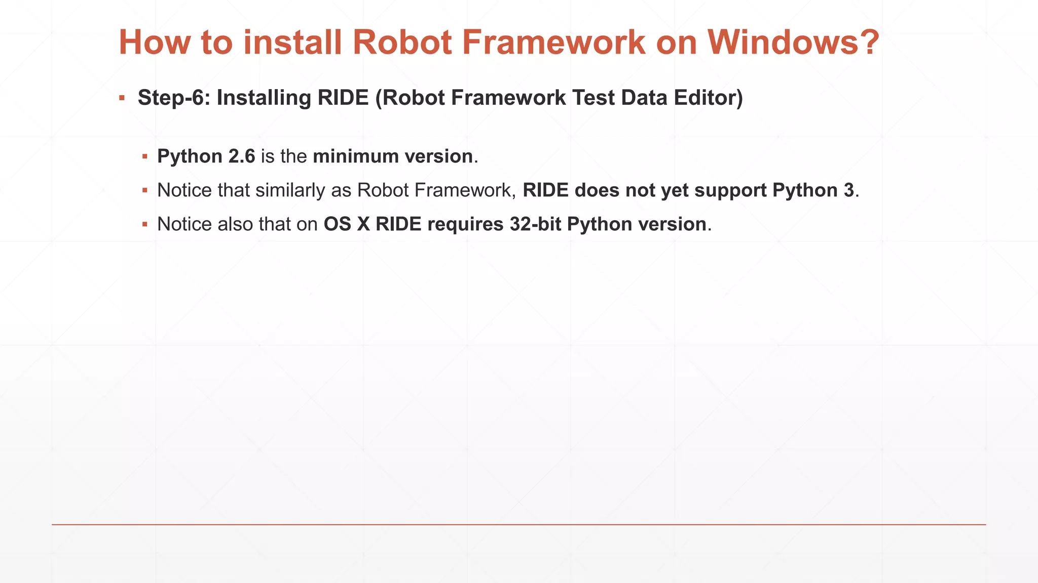 Robot Framework | PPTX