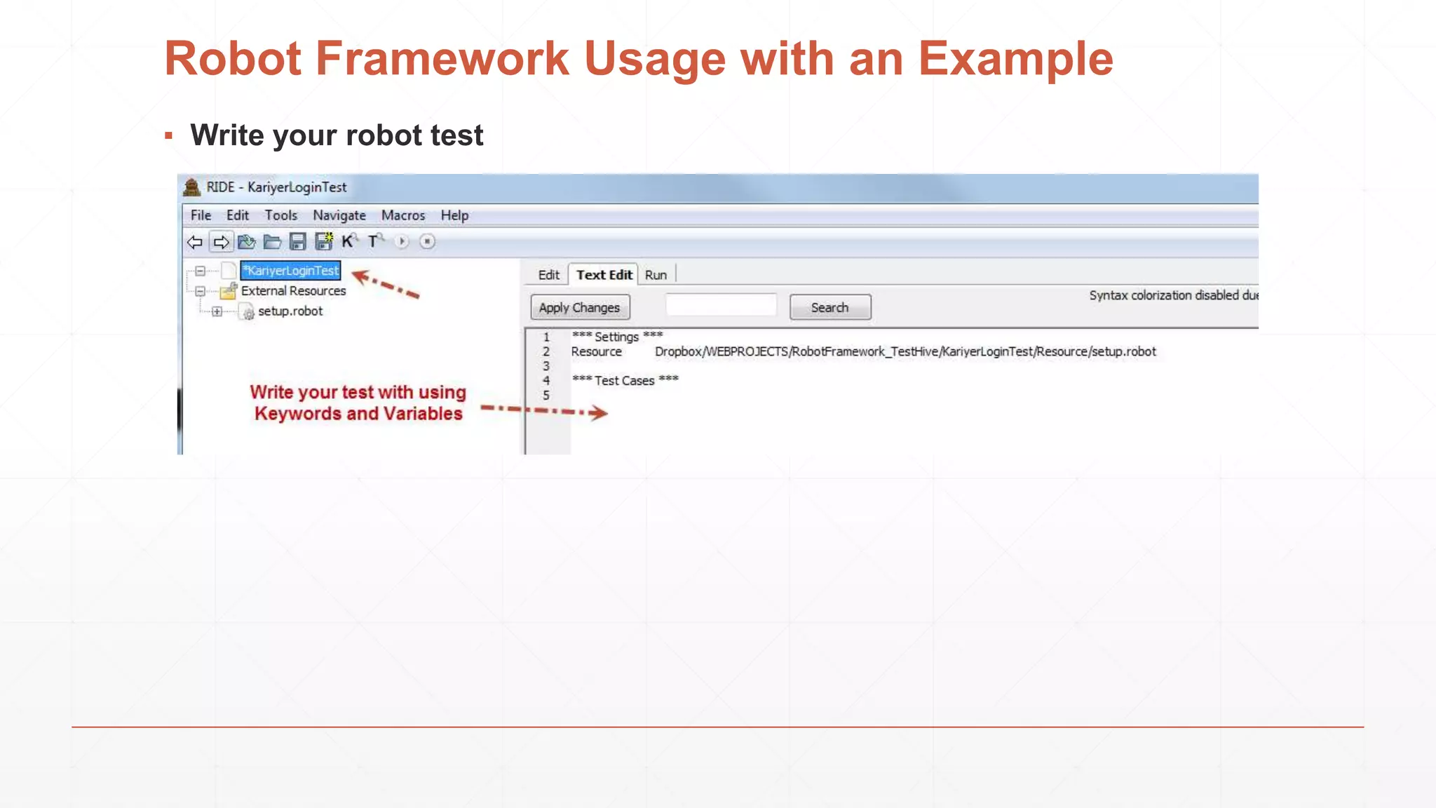 Robot Framework | PPTX
