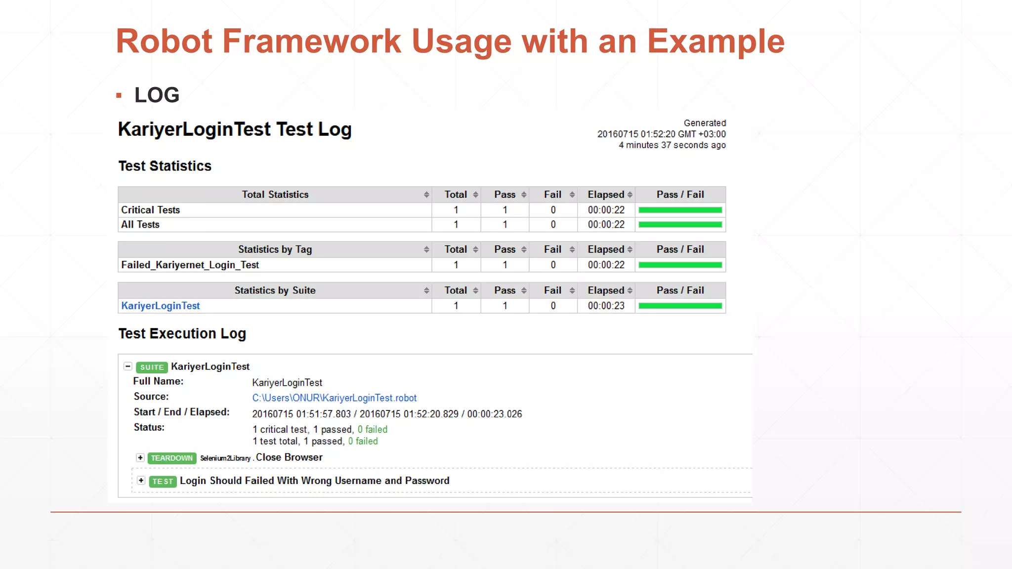 Robot Framework | PPTX