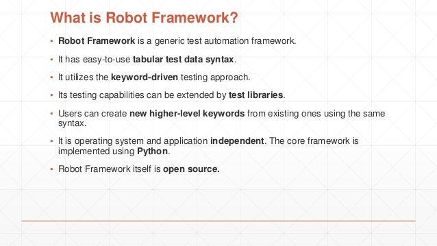 Robot Framework