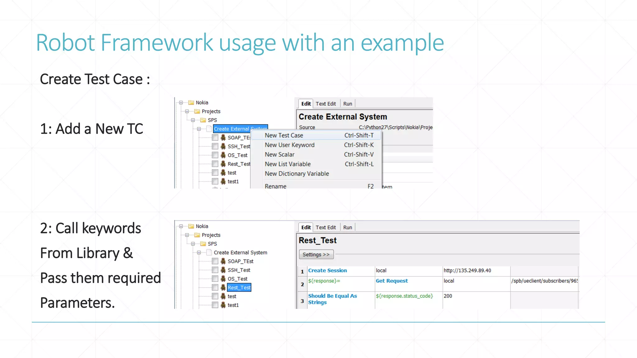 Robot framework | PPTX | Operating Systems | Computer Software and Applications