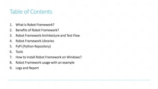 Robot framework | PPTX