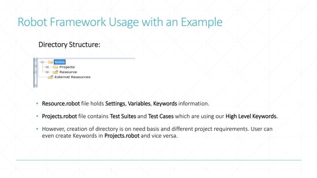 Robot framework | PPTX | Operating Systems | Computer Software and ...