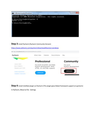 Robot framework | PDF | Programming Languages | Computing