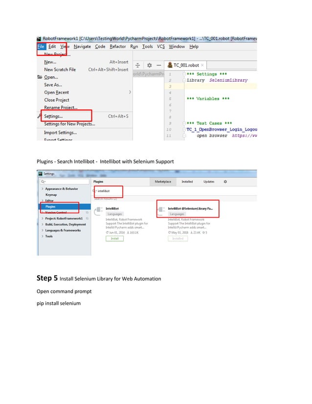 Robot Framework Pdf