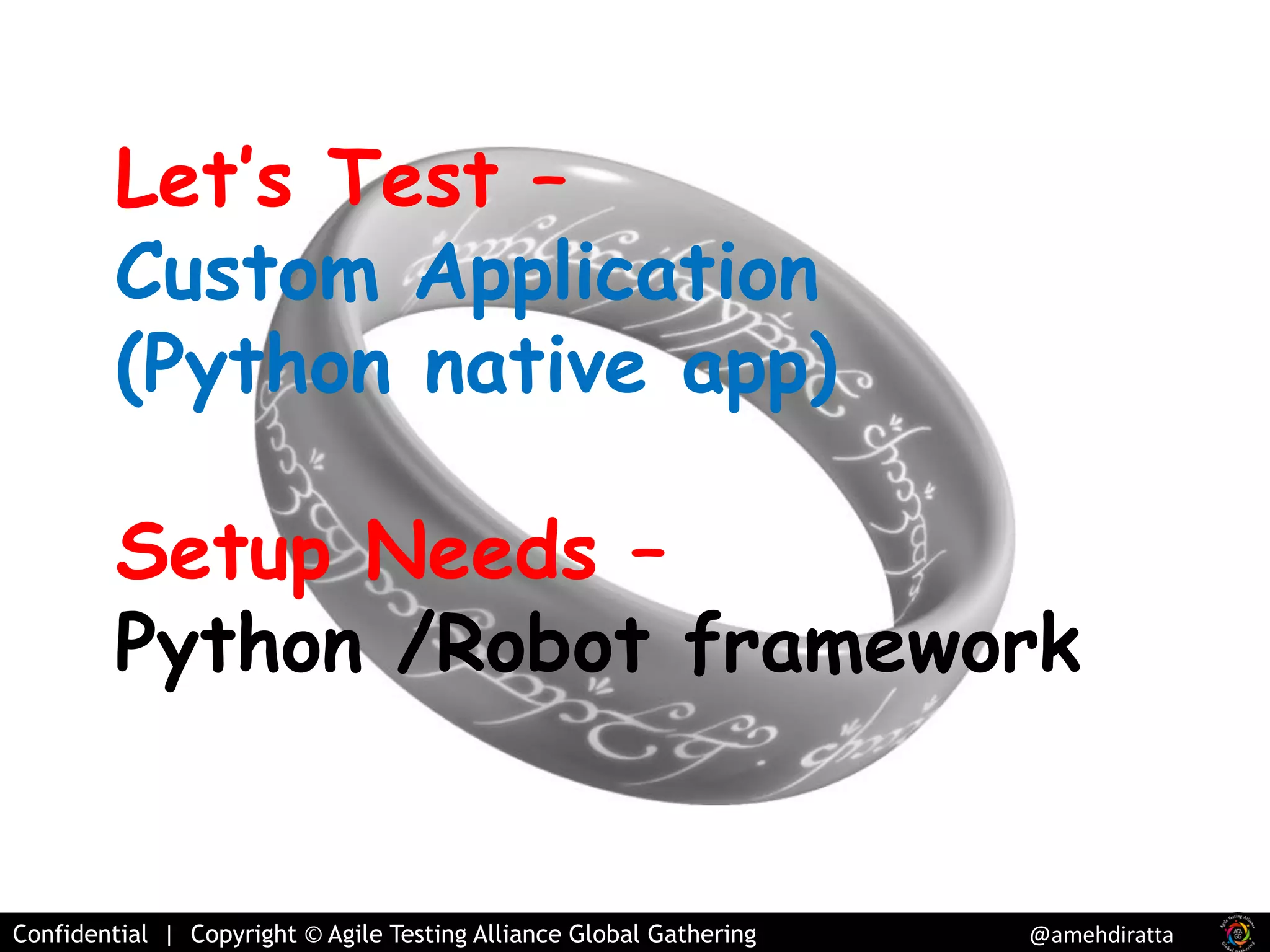 Robot framework - Lord of the Rings | PPT