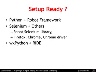 Robot Framework : Lord of the Rings By Asheesh M | PPTX | Programming Languages | Computing
