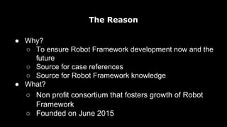 Robot framework association intro | PPT