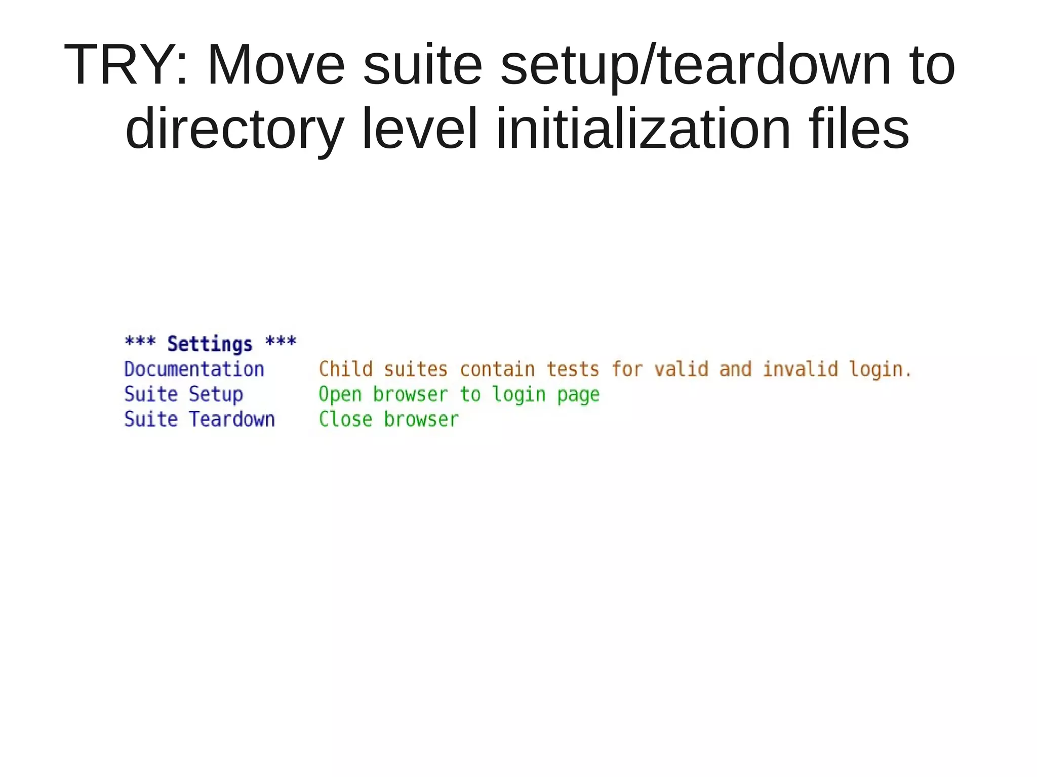 Robot Framework Dos And Don'ts | PDF
