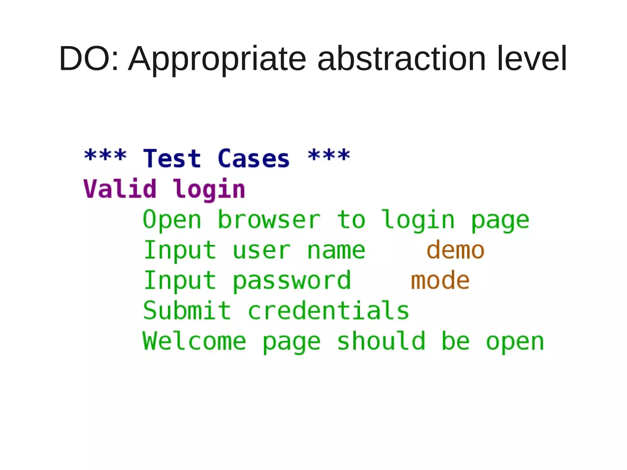 Robot Framework Dos And Don'ts | PDF
