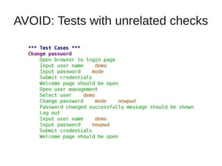 Robot Framework Dos And Don'ts | PDF