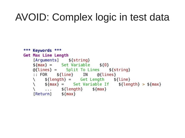 Robot Framework Dos And Don'ts | PDF