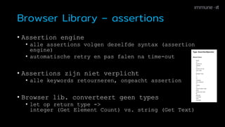 Robot framework en Browser Library | PPT