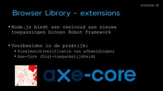 Robot framework en Browser Library | PPT