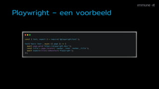 Robot framework en Browser Library | PPT