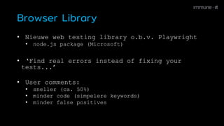 Robot framework en Browser Library | PPT