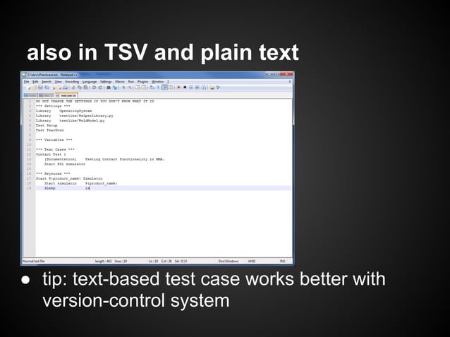 Introduction to Robot Framework (external) | PPT