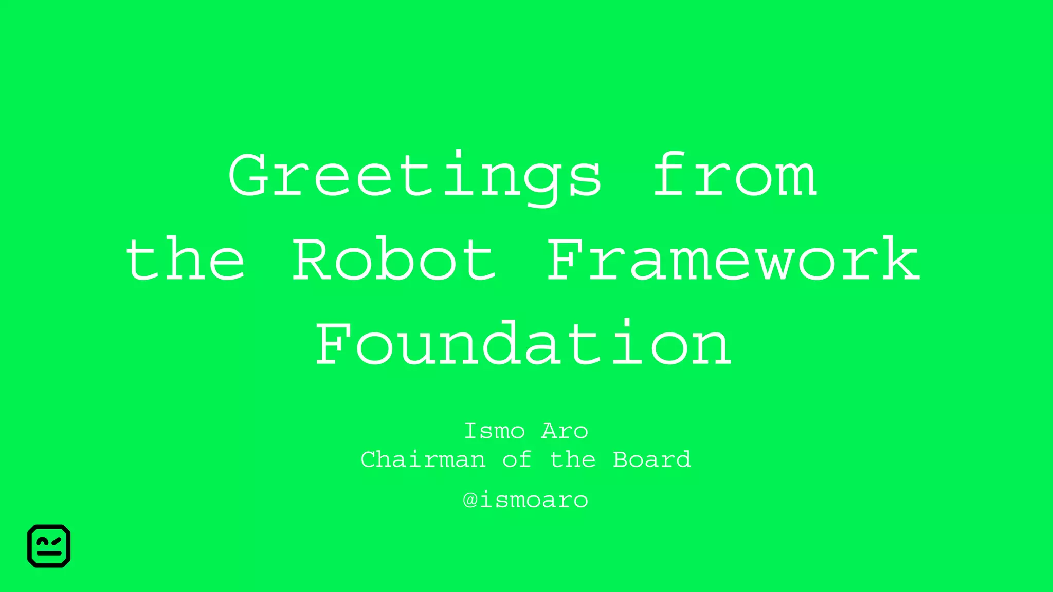 News from Robot Framework Foundation at RoboCon 2020 | PDF