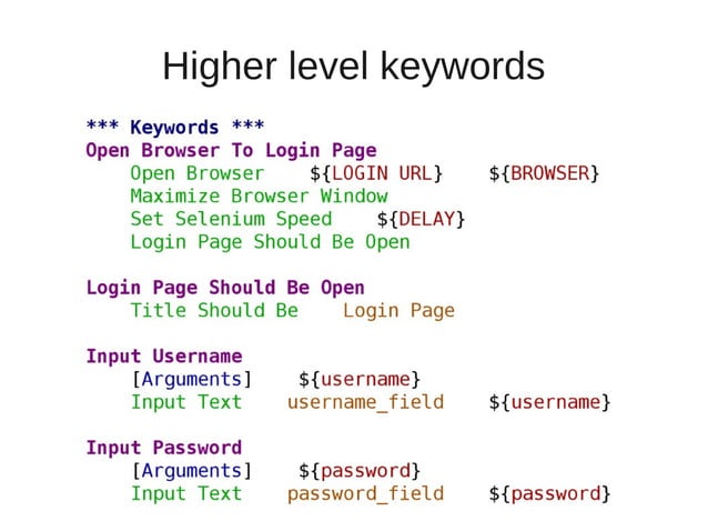 Robot Framework Introduction Ppt
