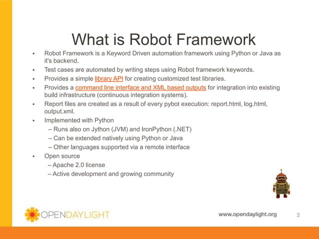 Integration Group - Robot Framework | PPTX