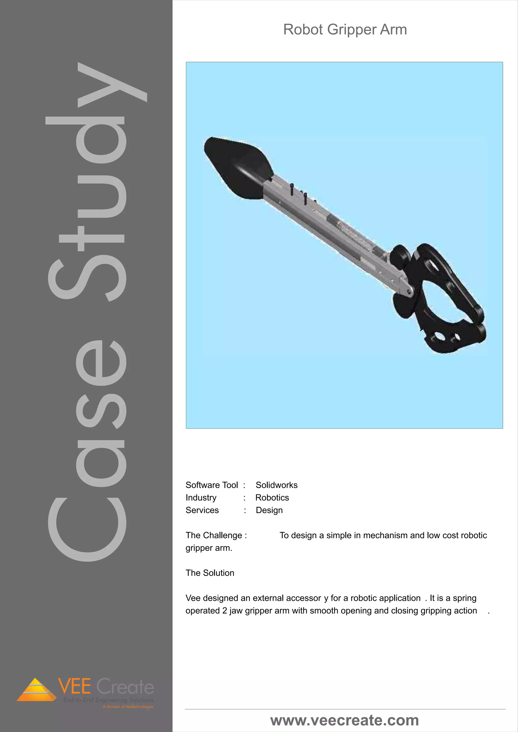 Robot gripper arm | PDF