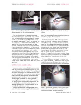 Robotic Surgery in Ophthalmology, Angelo Tsirbas MD | PDF