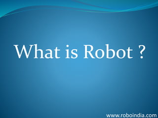 Robotics and automation | PPT