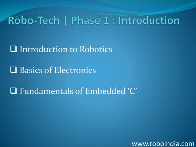 Robotics and automation | PPT