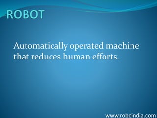 Robotics and automation | PPT