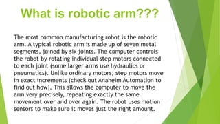 Robotic arm | PPTX