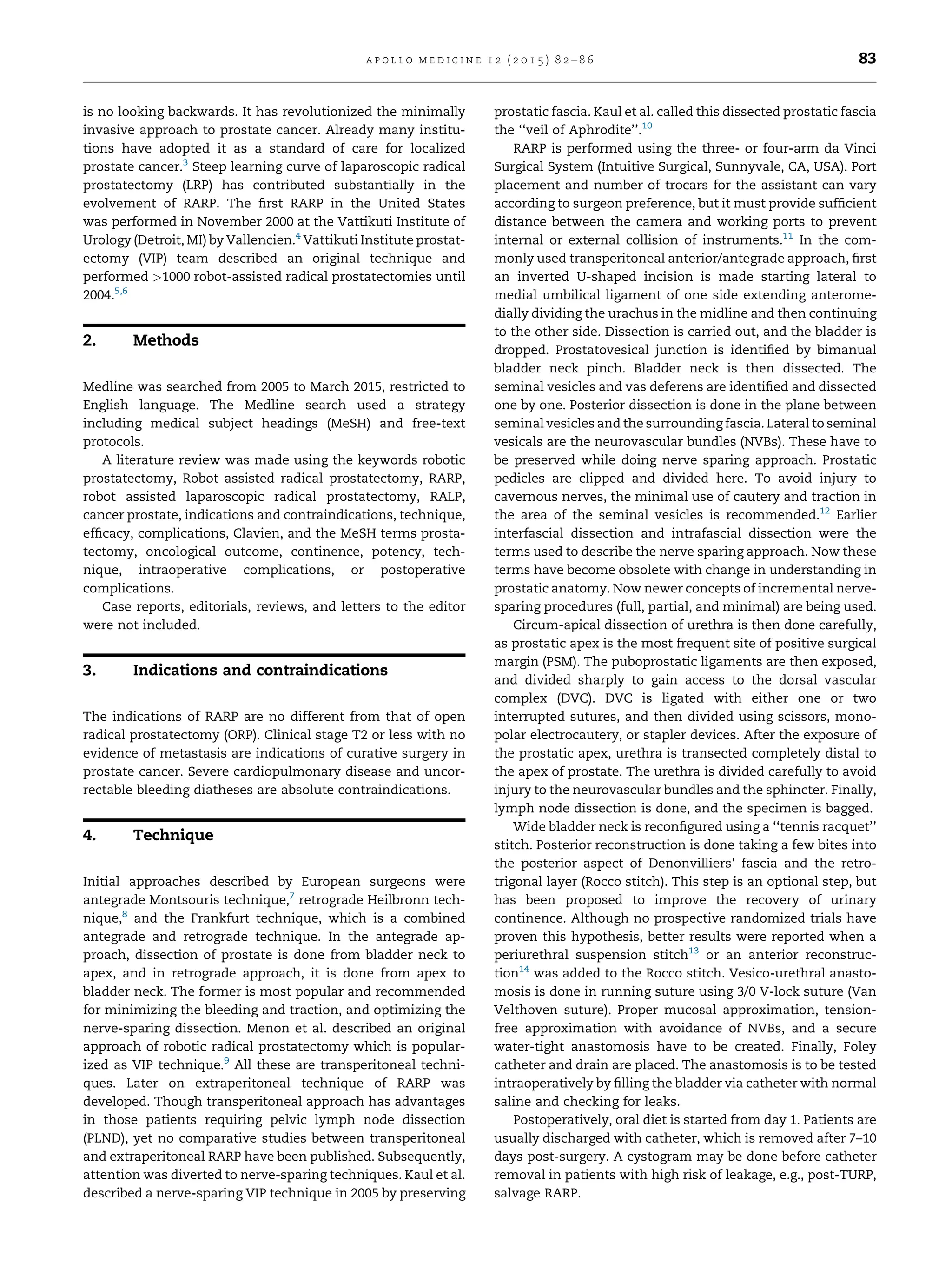Robotic assisted radical prostatectomy | PDF