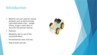 Robotic car ppt (1)1.pptx project presentation | PPT