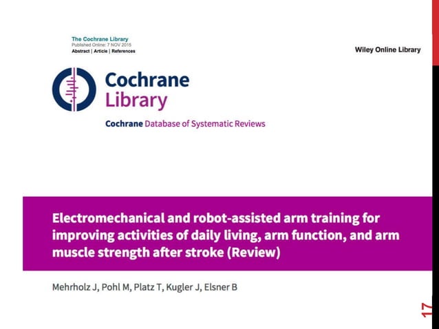 Robotic devices for upper extremity rehabilitation | PPTX