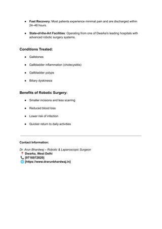 Robotic gallbladder surgery in Dwarka west delhi.pdf