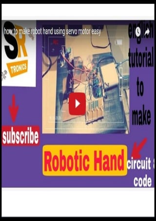 arduino Robotic hand using servo and 10k pot | PDF