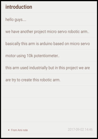 arduino Robotic hand using servo and 10k pot | PDF