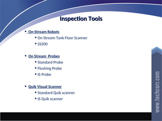 Robotic Inspection for Above ground storage | PPT