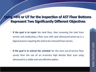 Robotic Inspection for Above ground storage | PPT