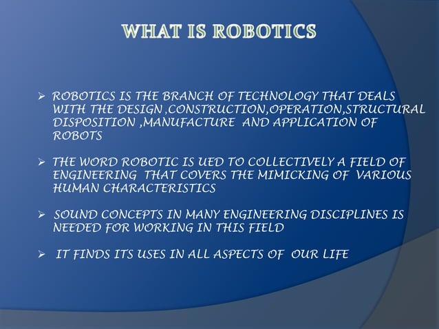 Robotic presentation | PPT