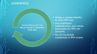 Robotic process automation-Learnings | PPT