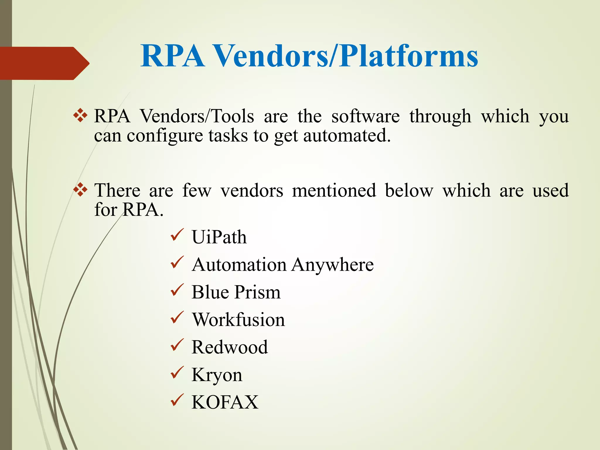Robotic Process Automation with UiPath Studio | PPTX