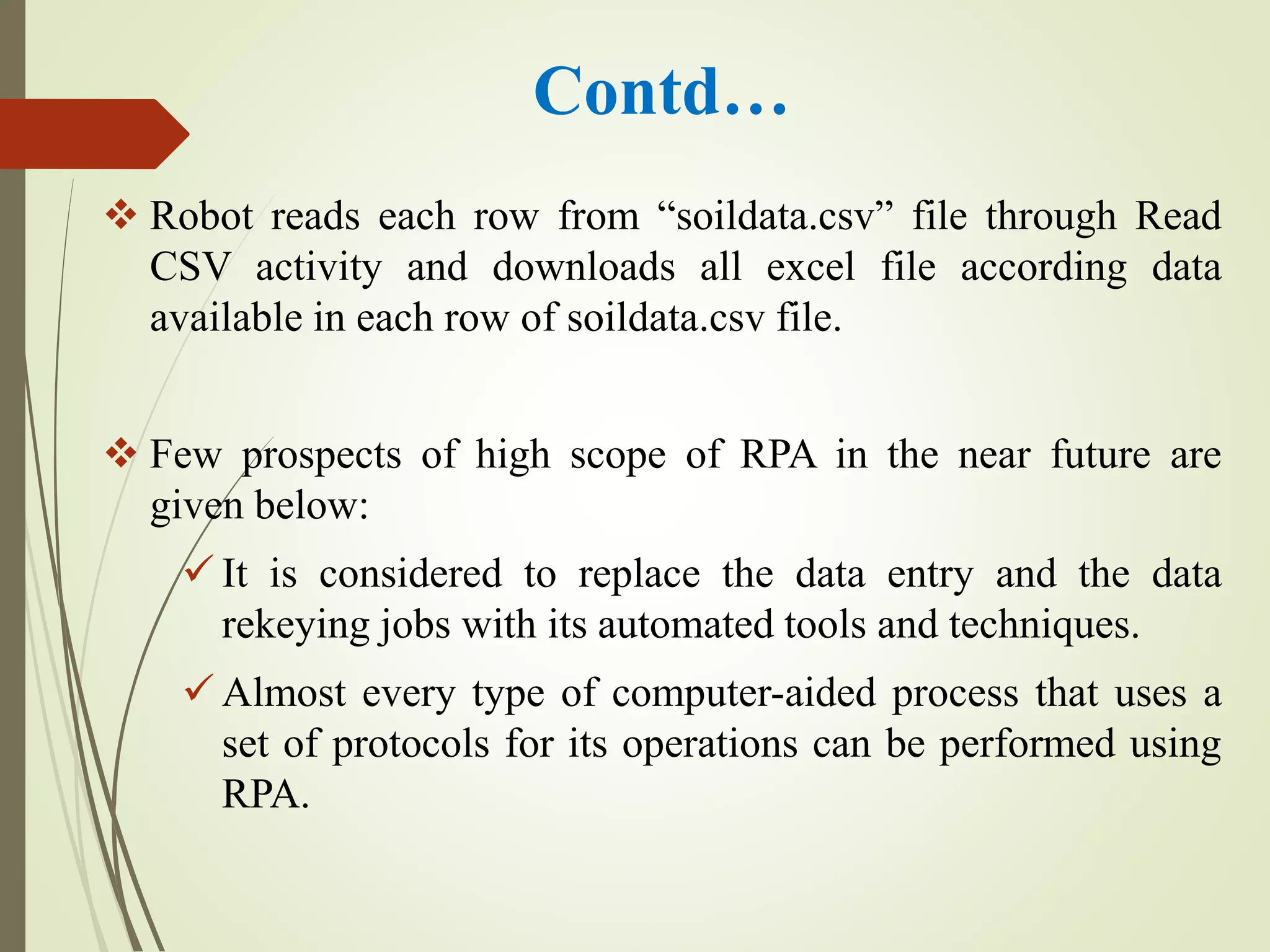 Robotic Process Automation with UiPath Studio | PPTX