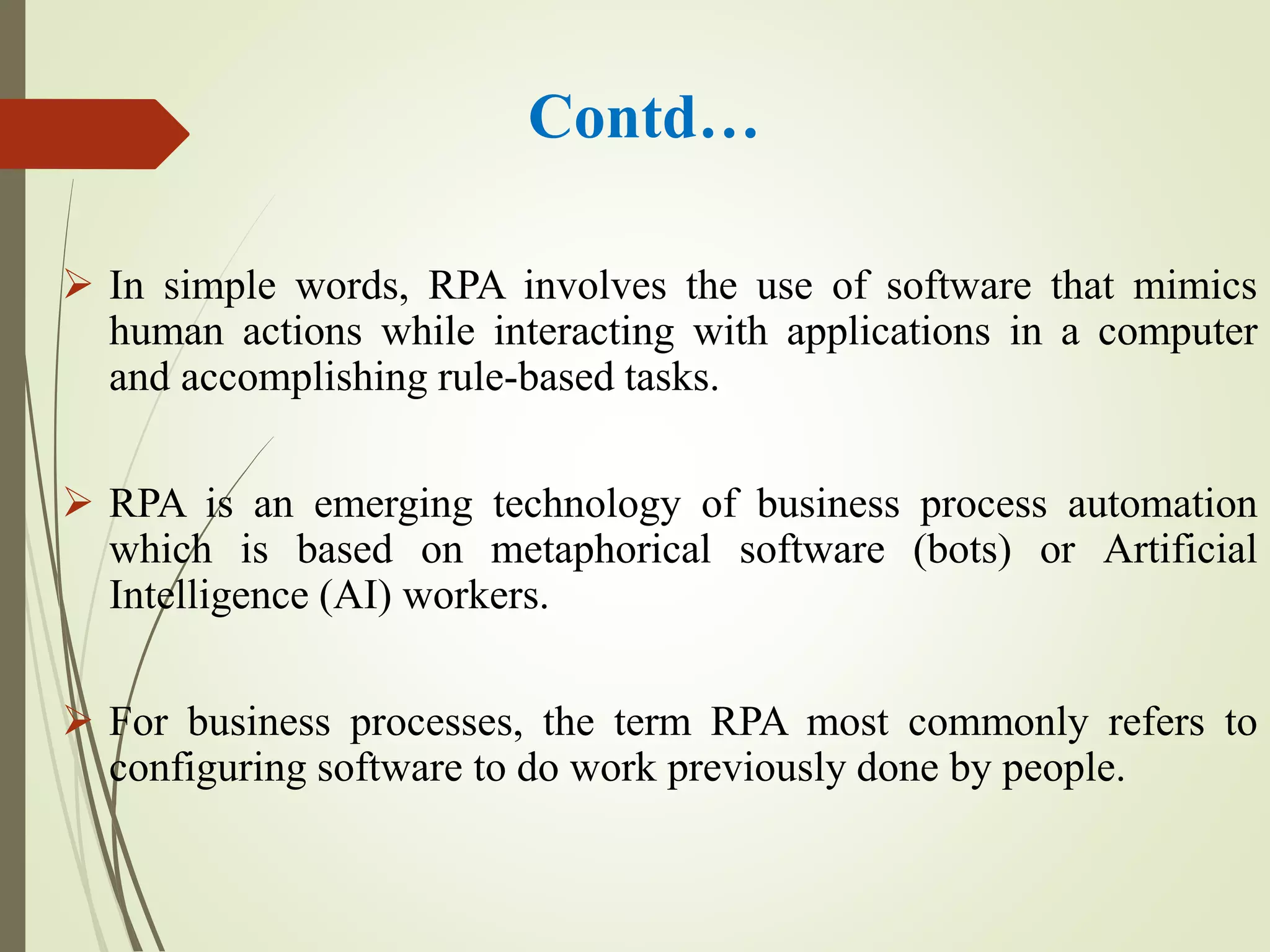 Robotic Process Automation with UiPath Studio | PPTX
