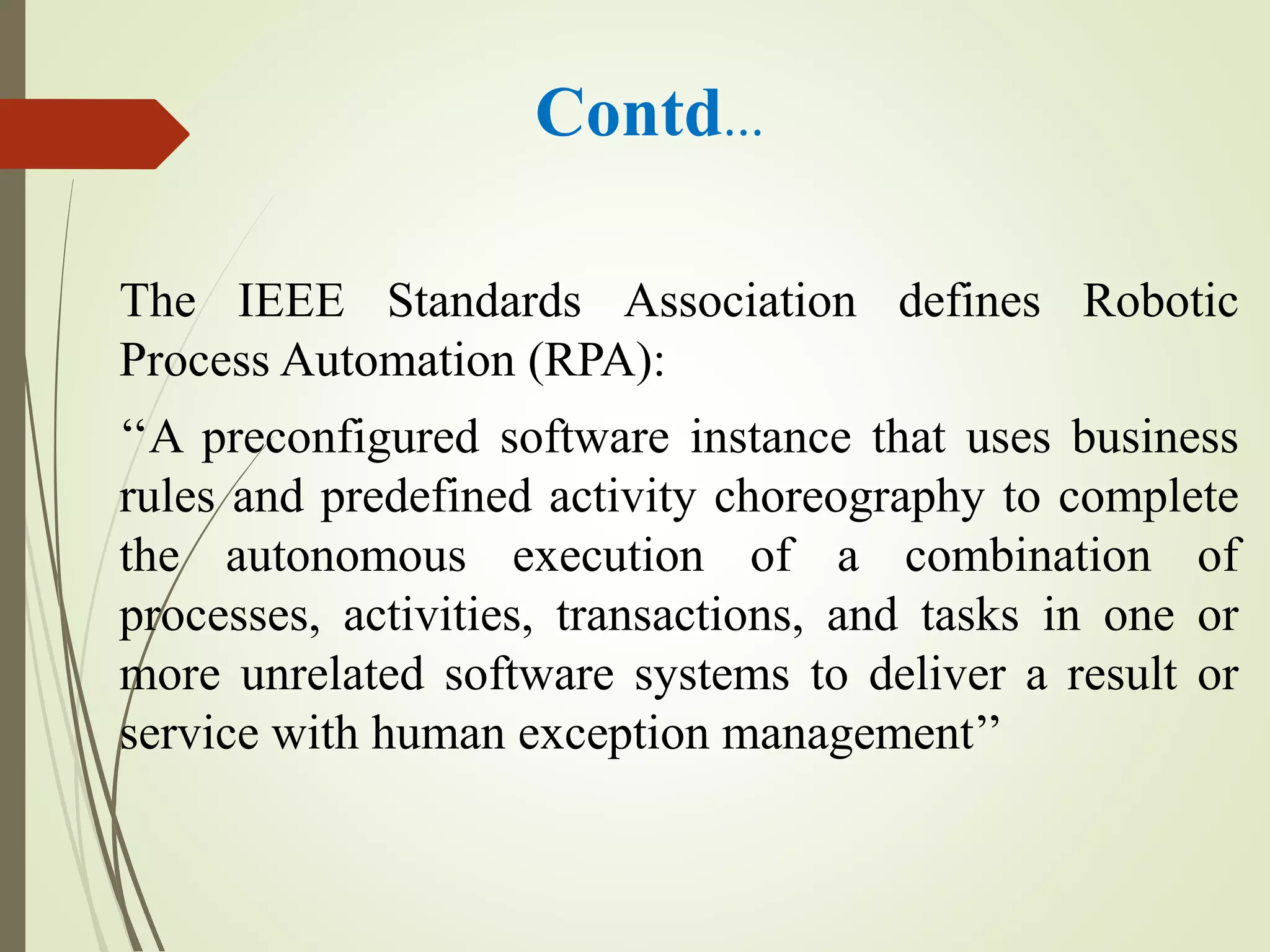 Robotic Process Automation with UiPath Studio | PPTX