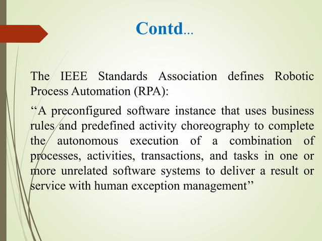 Robotic Process Automation with UiPath Studio | PPTX | Robotics ...