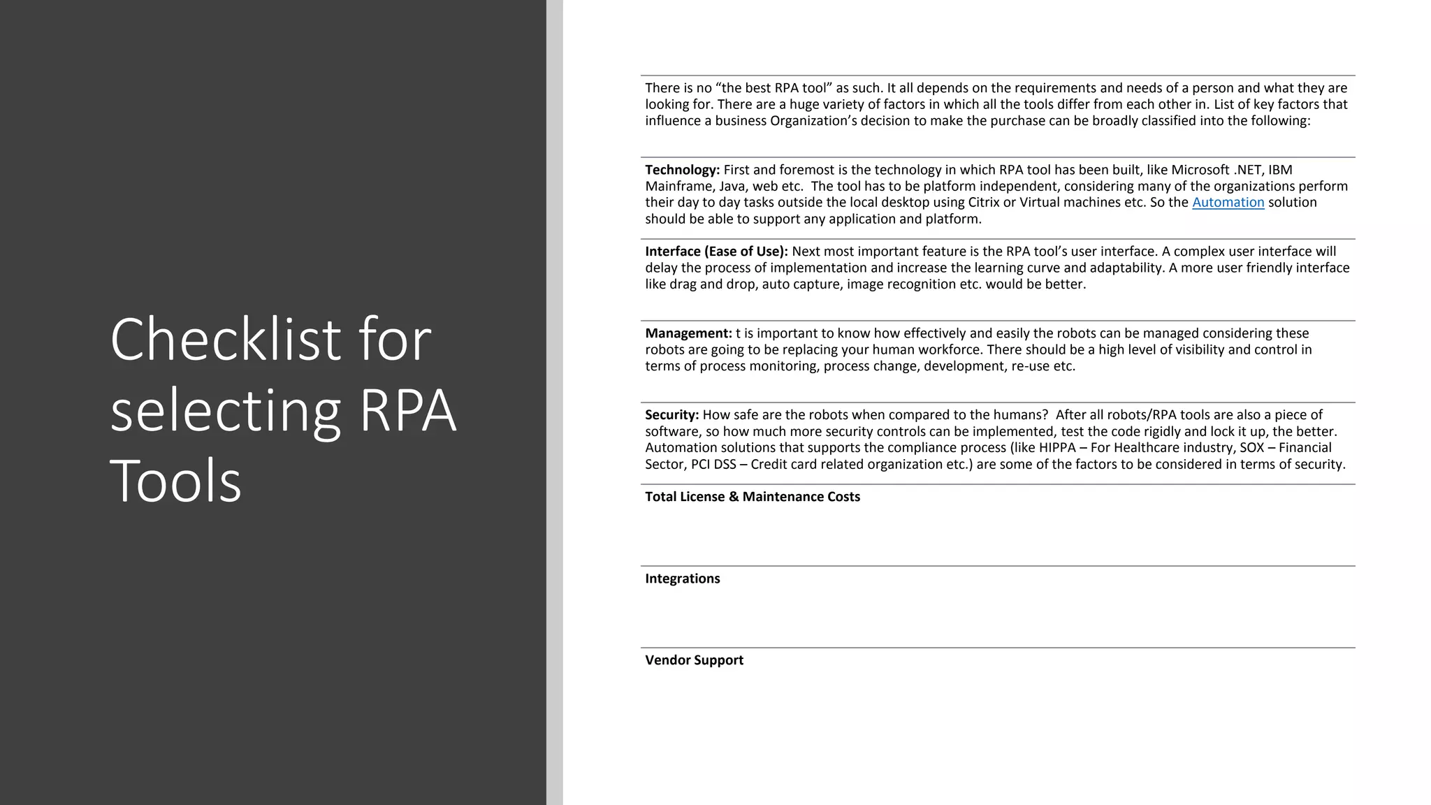 Robotic Process Automation Introduction Pptx