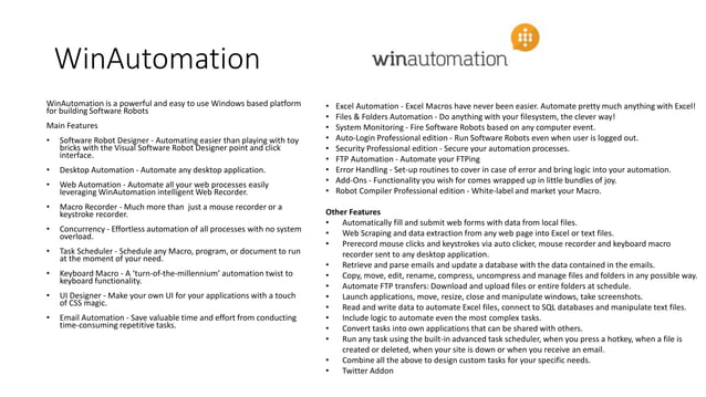 Robotic process automation Introduction | PPTX