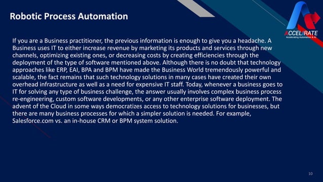 A Guide to Robotic Process Automation & Cognitive Technologies | PPT